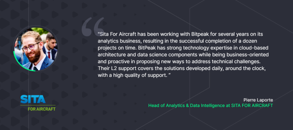 Case Study - SITA - augmented analytics - BitPeak