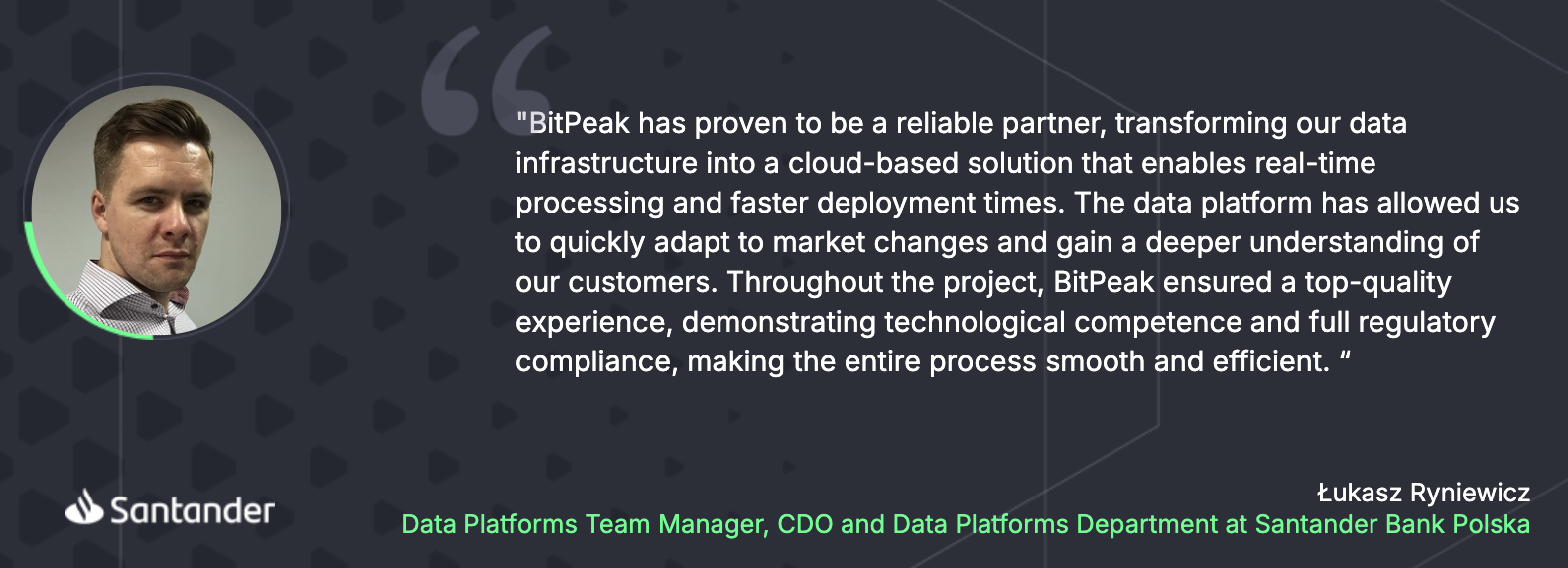 Santander Azure analytics platform with Databricks - Case Study - BitPeak